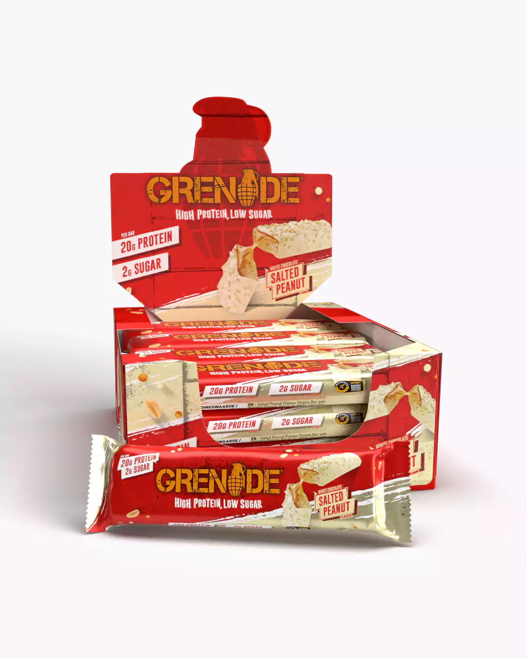 Buy Grenade Protein Bar Salted Peanut -white Chocolate Bars | Grenade